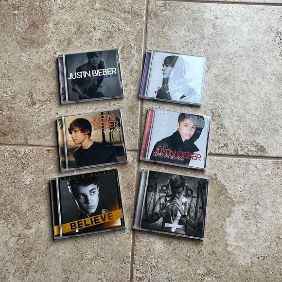 Justin Bieber | Other | Bundle Of Justin Bieber Cds | Poshmark